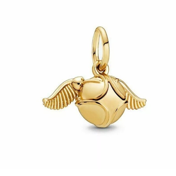 Jewelry | Harry Potter Hogwarts Golden Snitch Silver Charm | Poshmark